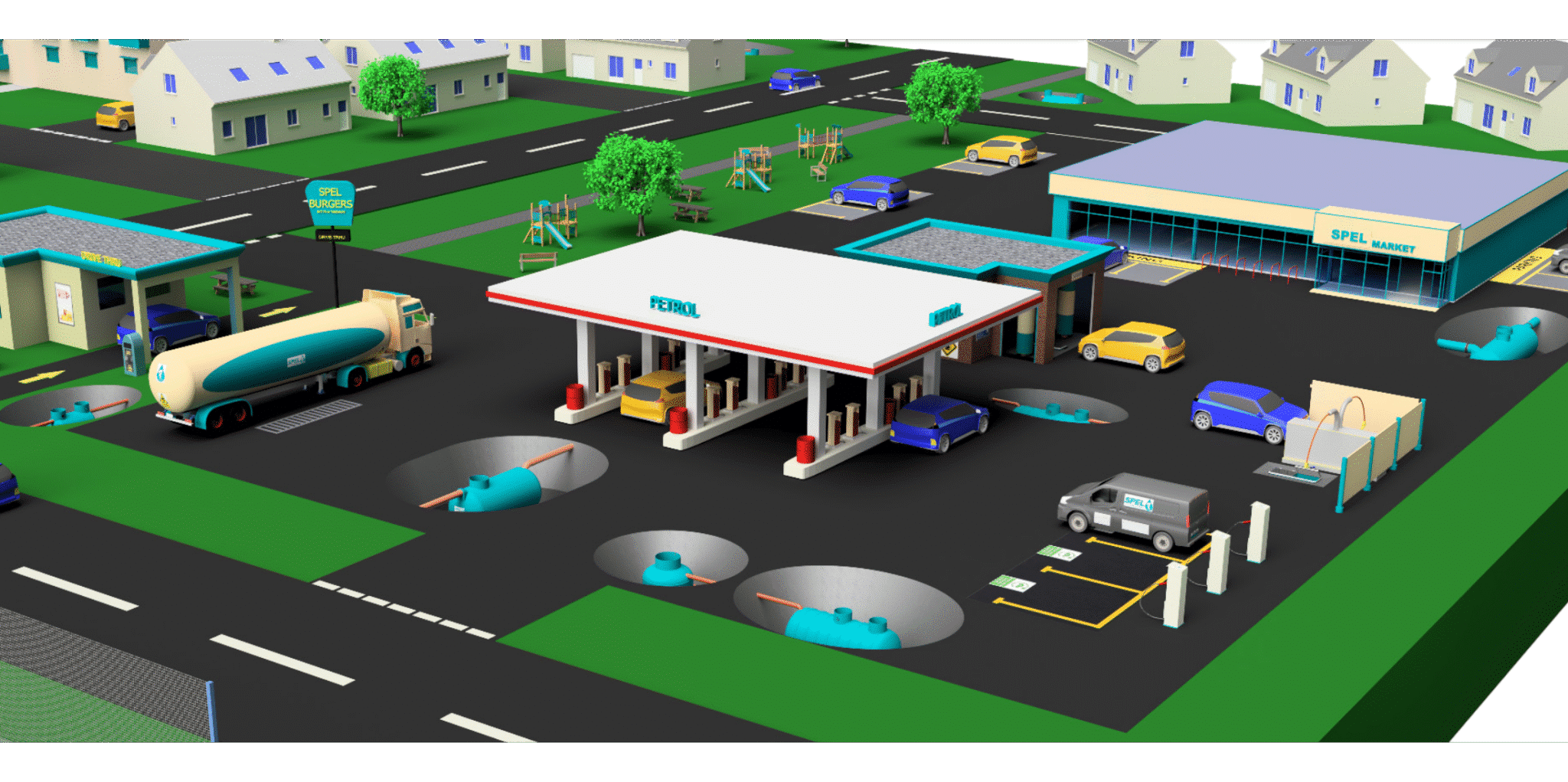 Service Station Water Management - SPEL Separators & SuDS